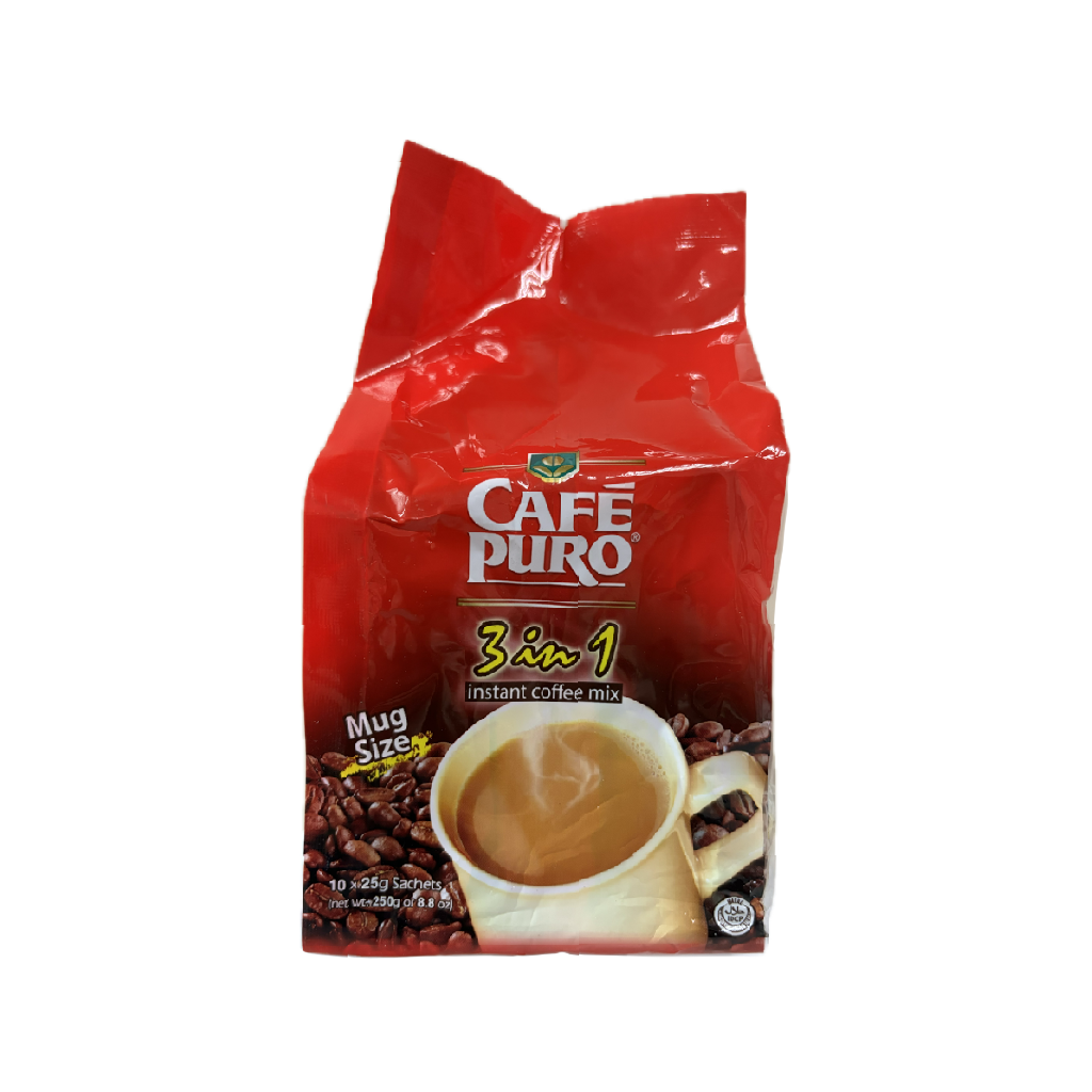 Cafe Puro 3 in 1 Instant Coffee mix (25 sachets x 10g) – TaraSuki