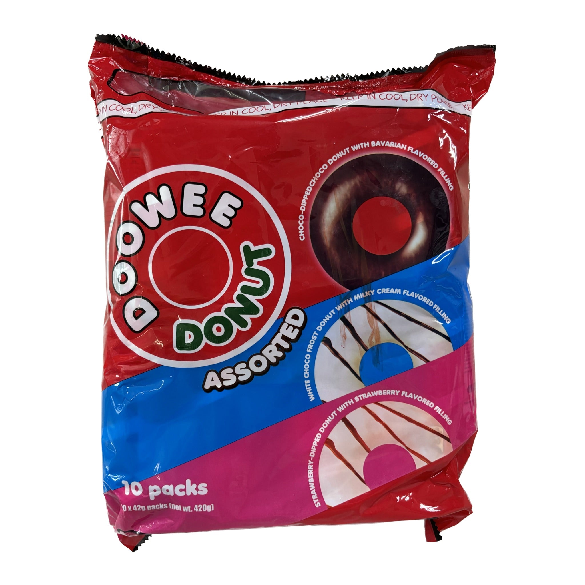 Doowee Donut Assorted (42g x 10 packs) – TaraSuki