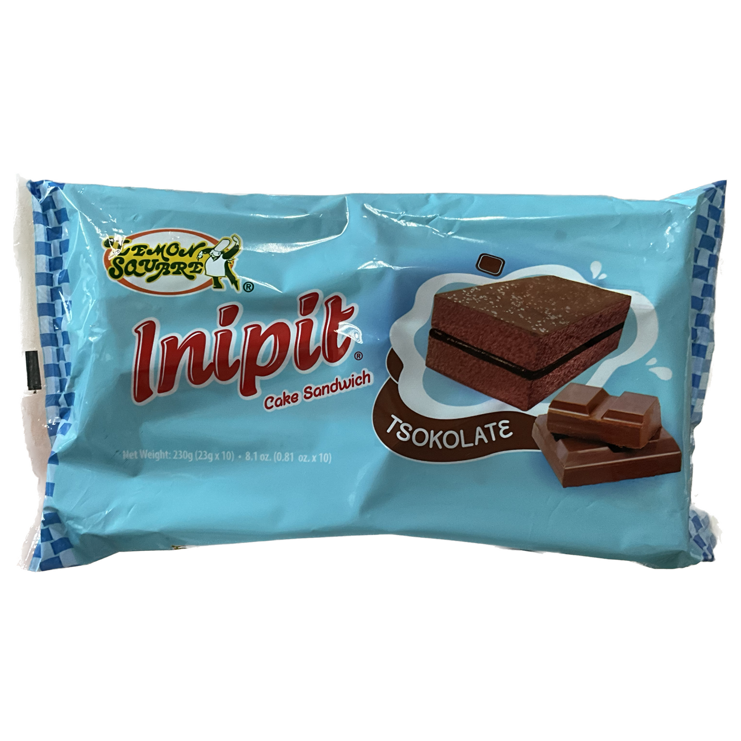 Lemon Square Inipit Tsokolate Cake Sandwiches (23g x 10 cake bars ...