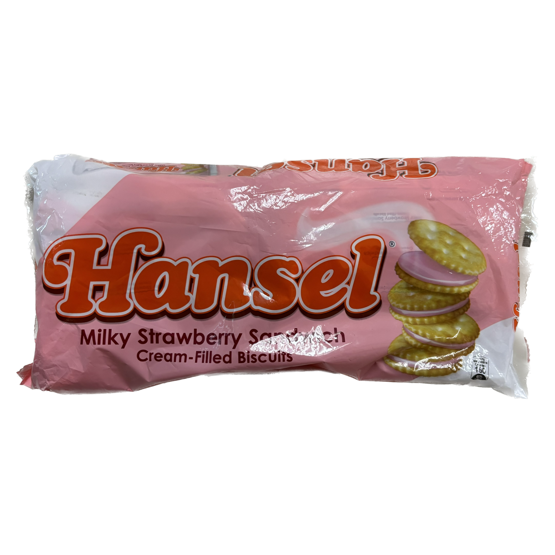 Hansel Milky Strawberry Sandwich Cream-Filled Biscuits (31g x 10 packs ...