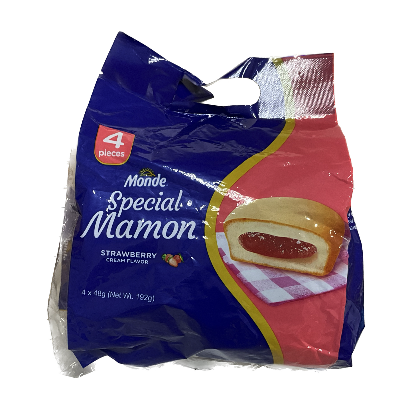 Monde Special Mini Strawberry Cream-flavored Mamon (48g x 4 packs ...